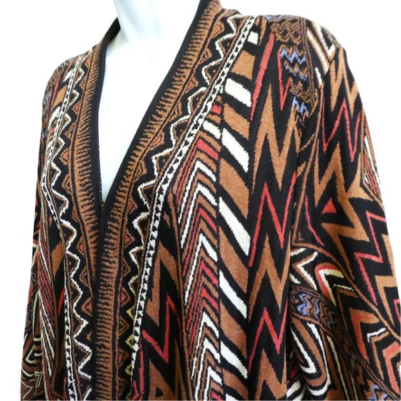 NIC+ZOE | Sweaters | Nic Zoe Aztec Cardigan Kimono Open Front Tribal ...